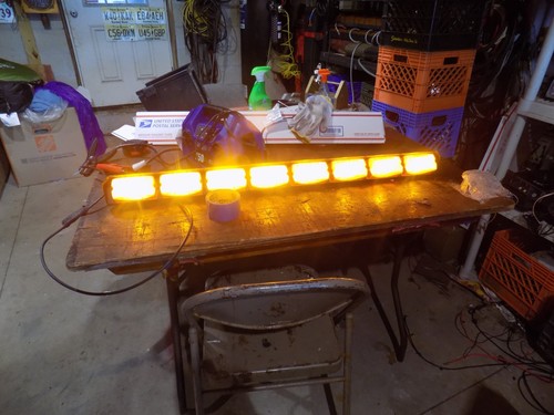 Federal Signal SignalMaster 320862 39" TRAFFIC ADVISOR T/A AMBER GOOD ...