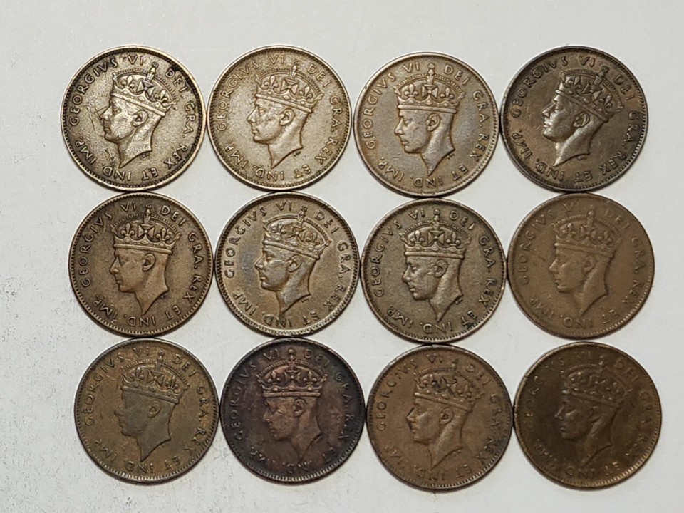 1938-1943 Newfoundland One Cent Lot Of 12 Coins 2687 | eBay