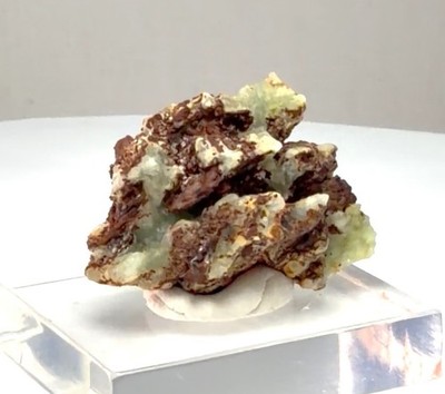 PHOSPHOPHYLITE LIGHT GREEN CRYSTALS on MATRIX - BOLIVIA...UNUSUAL ...