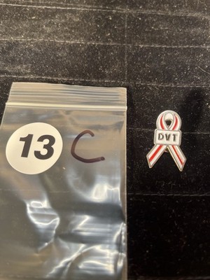 DVT Deep Vein Thrombosis Awareness Ribbon Lapel Hat Pinback Pin | eBay