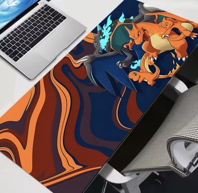 Charizard Playmat Pokemon Desk Mat Anime Gaming Mouse Pad 23 x 12 ...