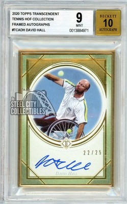 David Hall 2020 Topps Transcendent Tennis HOF Autograph Card #TCA-DH ...