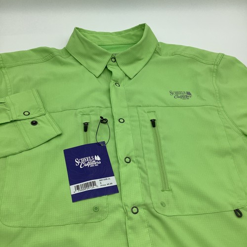 Scheels Outfitters Mens Long Sleeve Snap Button Fishing Shirt Size ...