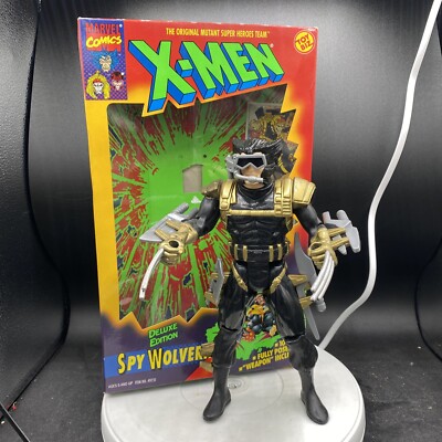 X-Men Metallic Mutants Spy Wolverine Marvel Comics 10" Toy Biz Figure ...