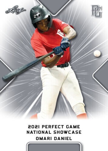 "MINT" OMARI DANIEL 2021 LEAF PERFECT GAME ALL-AMERICAN ROOKIE CARD ...