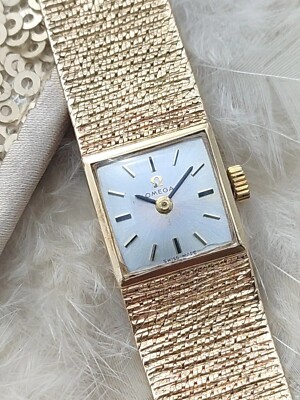 Superb Ladies Omega 9ct 375 Solid Gold Luxury Bracelet Watch 1971 ...