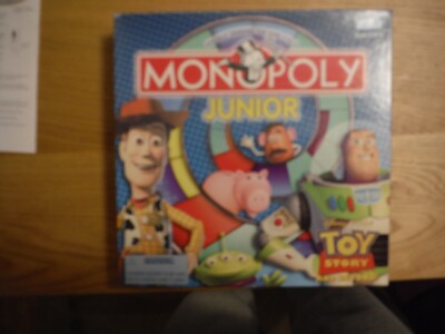 Toy Story Monopoly Jr Game board game MB Disney ages 5 & up. 2-4 ...