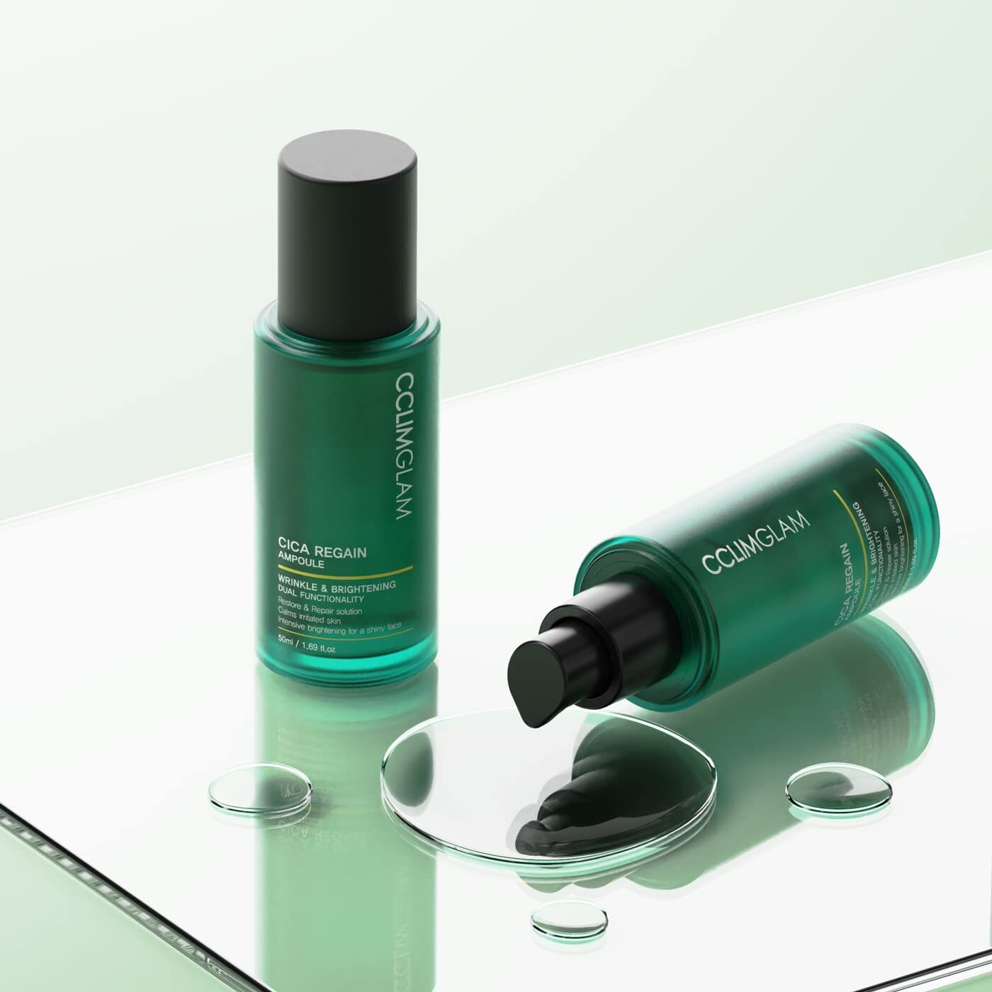 CCLIMGLAM CICA Regain Centella Tea Tree Calming Soothing VEGAN AMPOULE ...