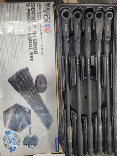 MATCO TOOLS 5 Piece Socket Sledge Hammer Set | 21mm | Metric | Impact ...
