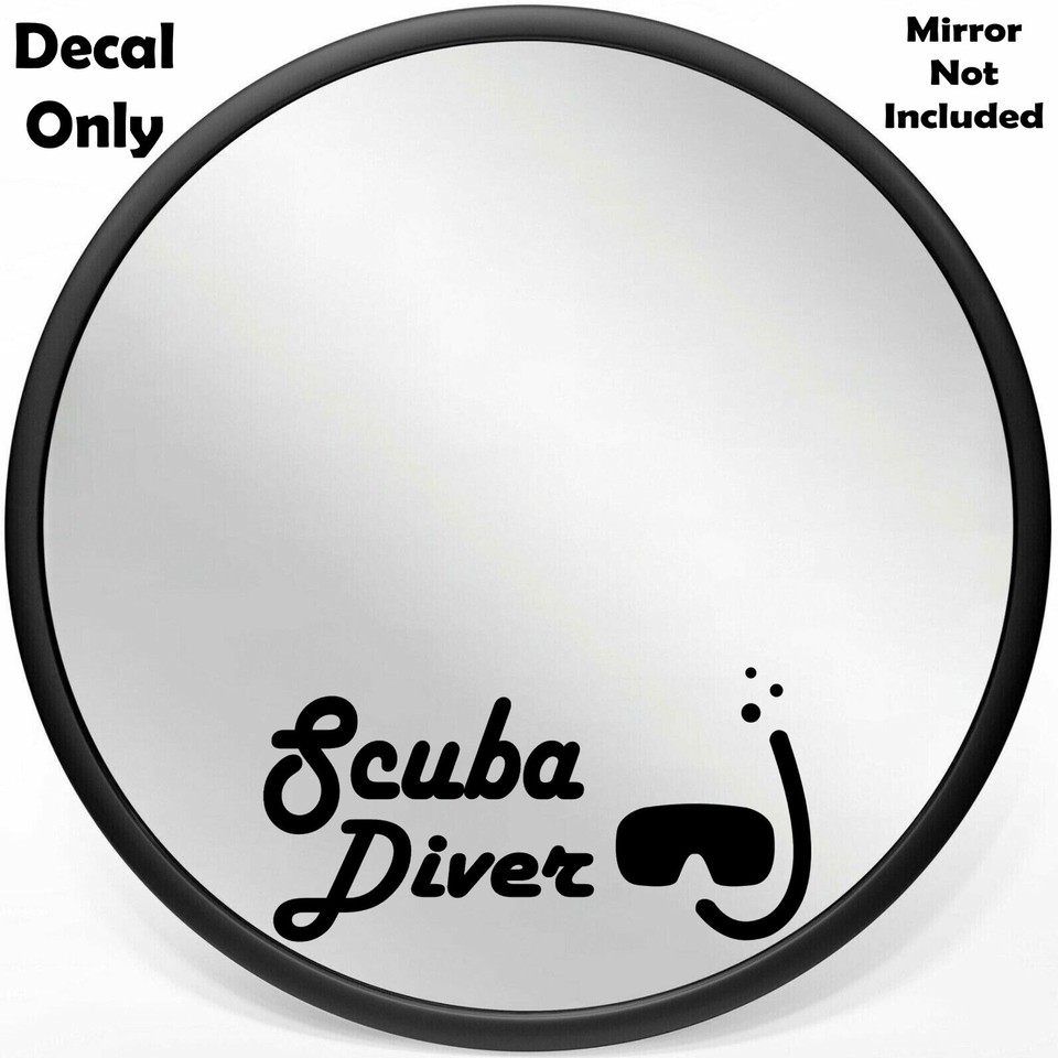 Scuba Diver Decal Diving Sticker dive snorkel mask tanks Fins F1068 | eBay