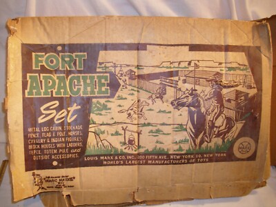 MARX FORT APACHE PLAYSET 3680 1960s BOXED! | eBay