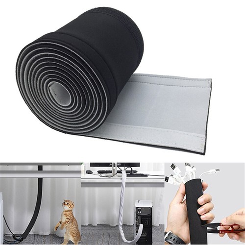 Cable Management Organizer Neoprene Cable Cord Wire Cover Hider Sleeves ...