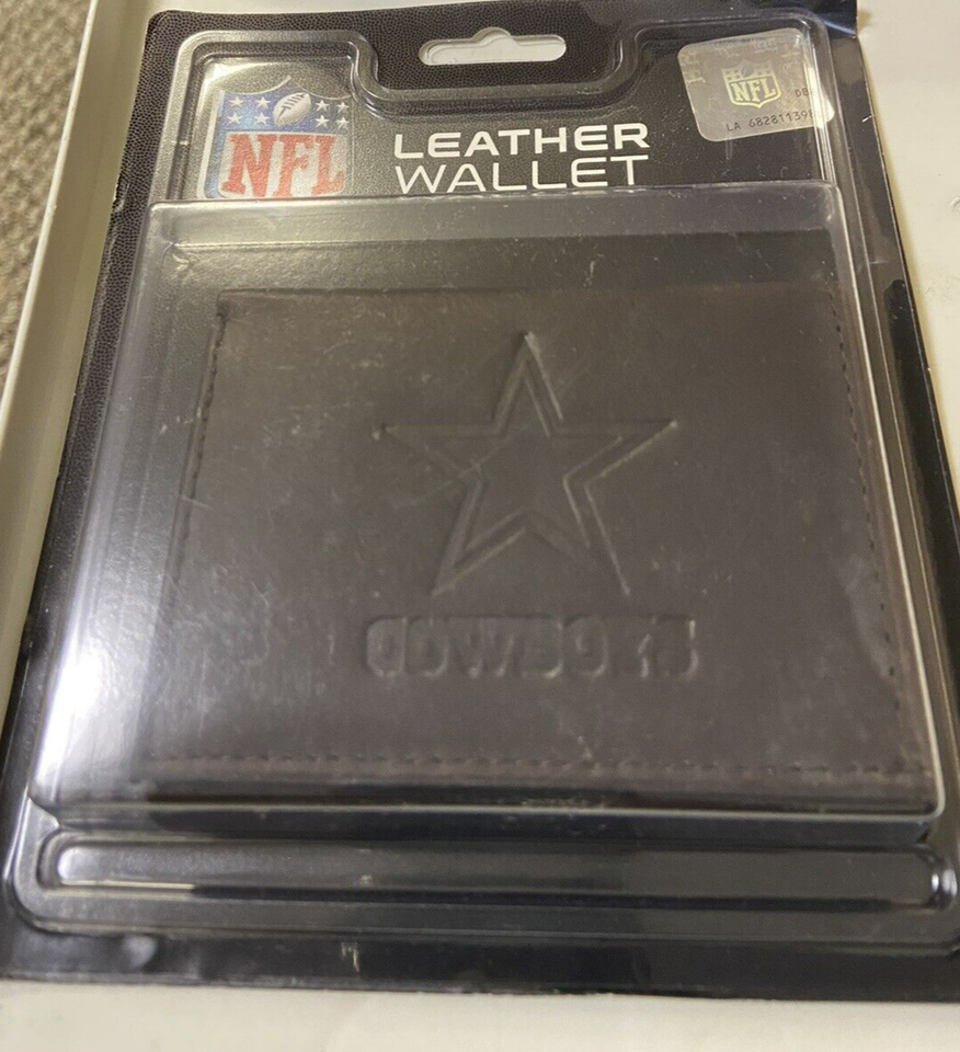 Dallas Cowboys NFL Leather Tri-fold Wallet Dark Brown Rico | eBay