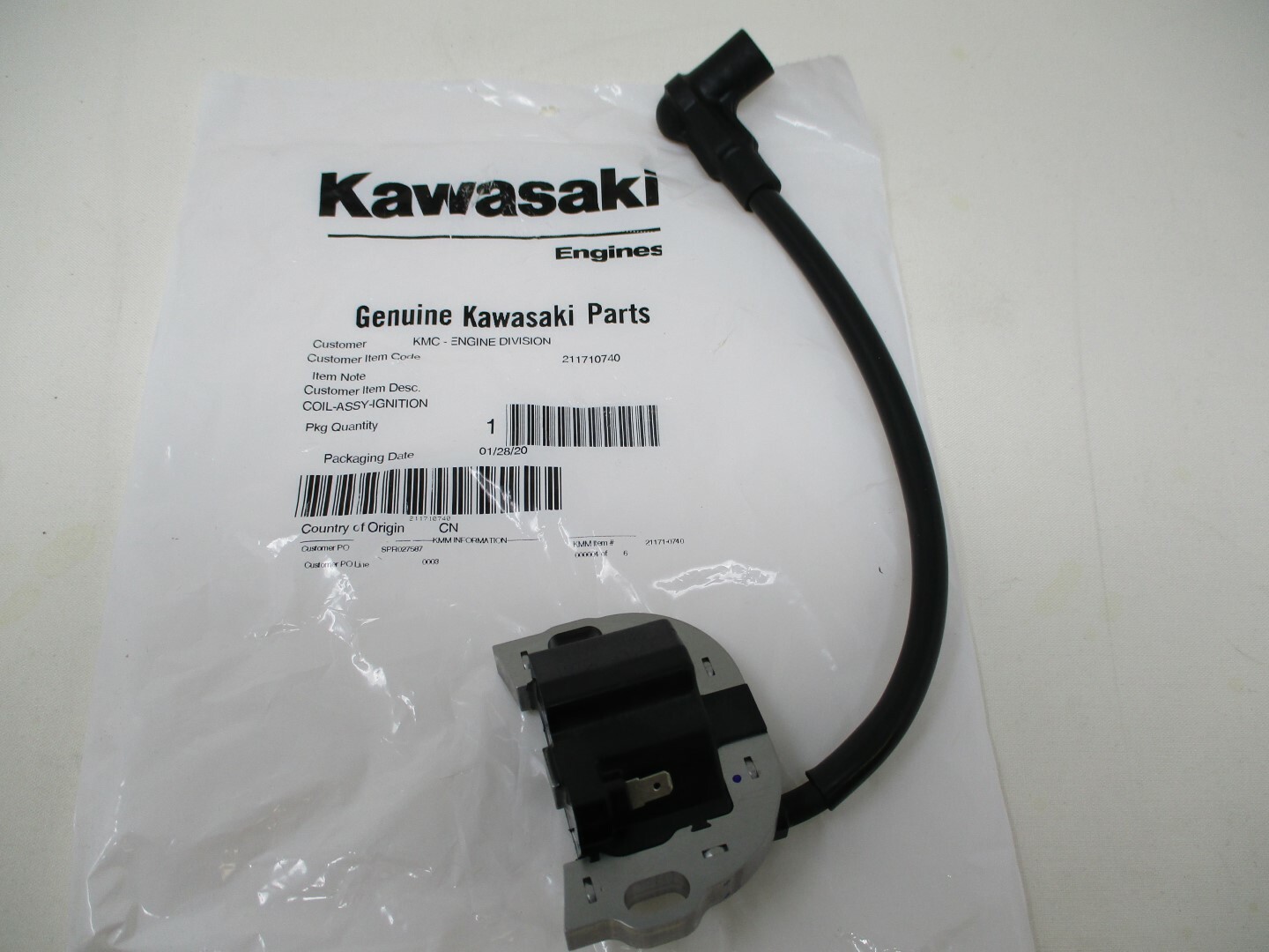 Genuine Kawasaki 21171-0745 Ignition Coil FH601V FH641V FH661V FH680V ...