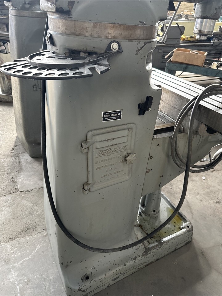 Bridgeport Milling Machine Step Pulley 36” Table 3 Phase 220/440 ...