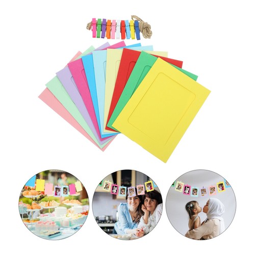 Colored Paper Photo Frames Make Your Own Picture Cardboard Hanging | eBay