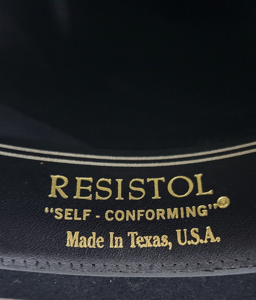 Resistol Black Western 4X Beaver Long Oval Self Conforming Cowboy Hat 7 ...