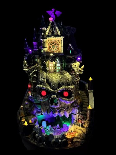 Lemax Spooky Town CURSED RUINS #45217 NRFB 2024 Sights & Sounds smoke effect * | eBay