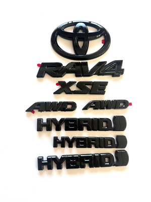 OVERLAY !! 2019 - 2024 TOYOTA RAV4 XSE AWD Hybrid GLOSS BLACK OUT ...