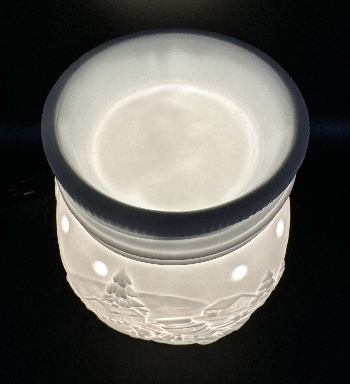 Scentsy Let It Snow Mason Jar Premium Electric Full Size Wax Warmer NEW ...