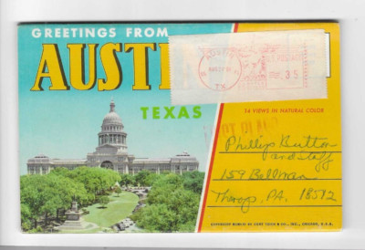 POSTCARD FOLDER-AUSTIN, TEXAS | eBay