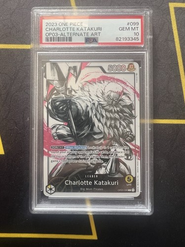PSA 10 Charlotte Katakuri Alt Art Leader OP03-099 One Piece 2023 ...