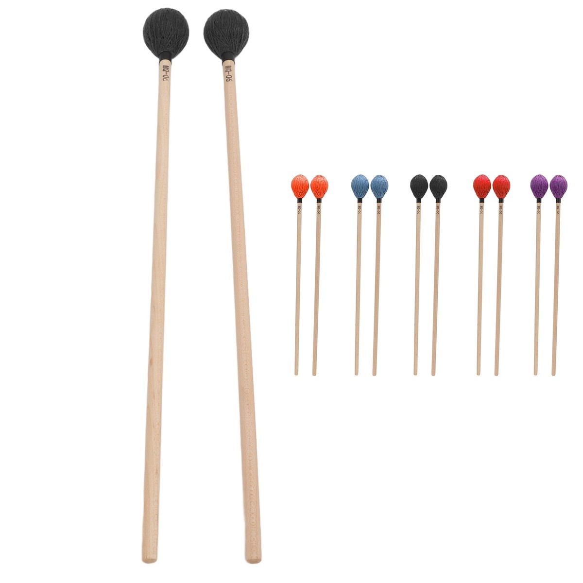 Timpani Mallets Keyboard Marimba Mallets – Soft Yarn Head Pair With ...