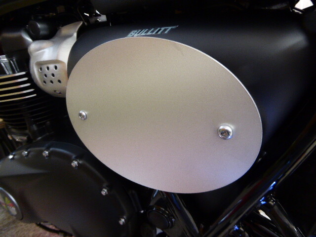 Classic Alloy OVAL Number Board Plate TRIUMPH STREET SCRAMBLER 900 Flat ...