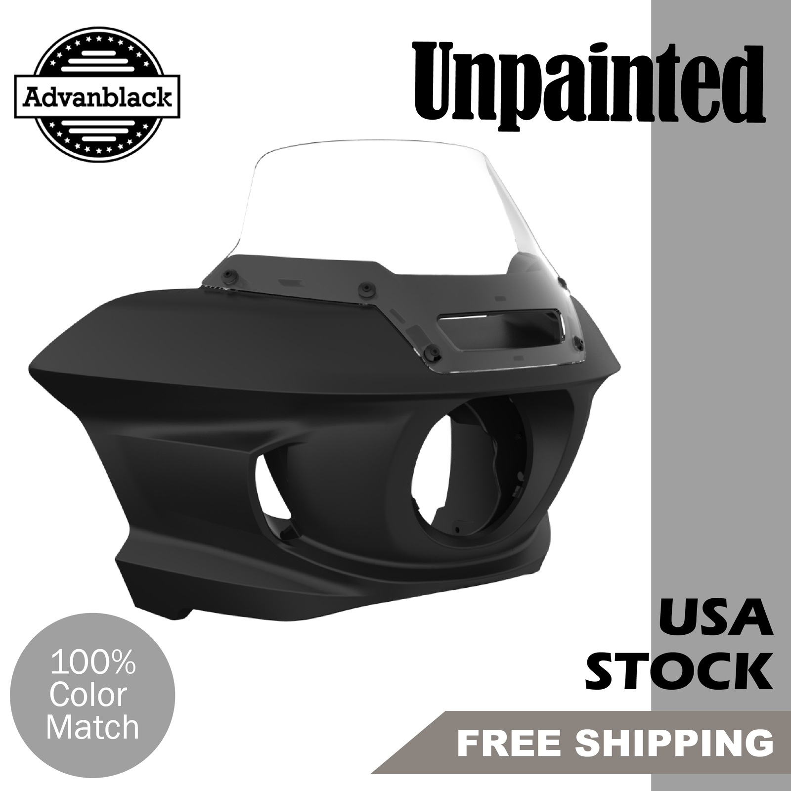 Unpainted ST Front Fairings Fits for Harley Low Rider/ S, Street Bob ...