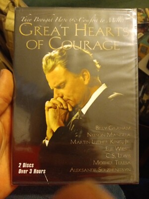Great Hearts of Courage (2 discs) Sealed Billy Graham Martin Luther ...