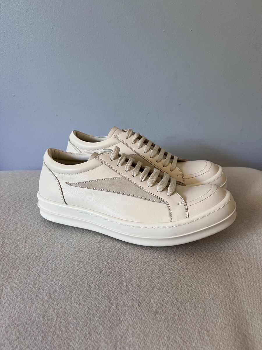 Rick Owens Vintage Sneaks - Size 40 - White Leather - NEW Rick Owens Vintage Sneaks - Size 40 - White Leather - NEW