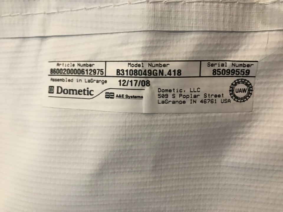 Dometic Awning Fabric Universal For Patio Awnings | eBay
