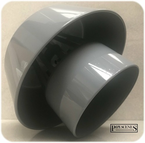 Floplast 110mm Vent Cowl Soil Pipe Stack Mushroom Vent - Grey SP310 ...