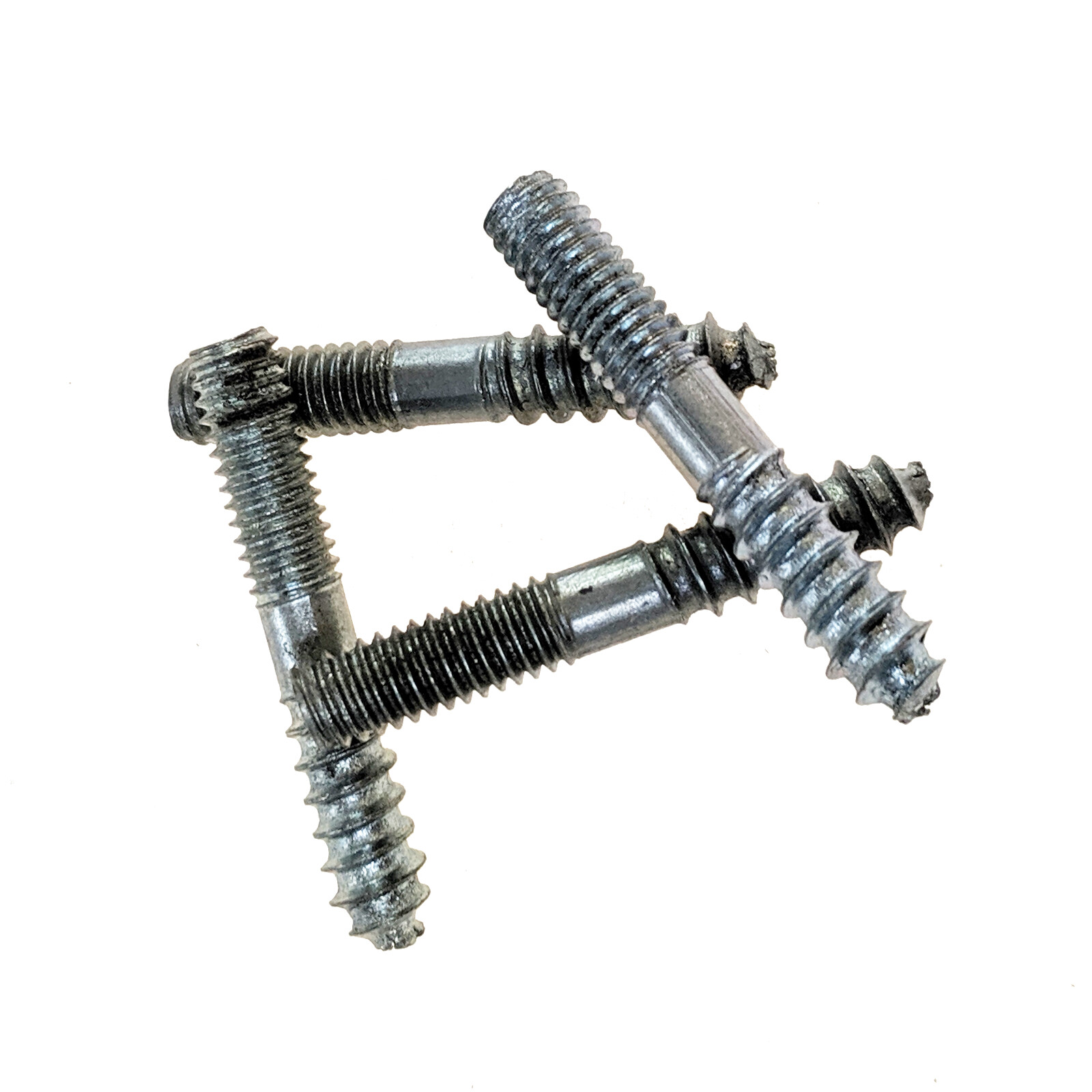 One 5/16"-18 TPI X 2" Hanger Bolt Lag / Machine Thread Stud Zink Plated ...
