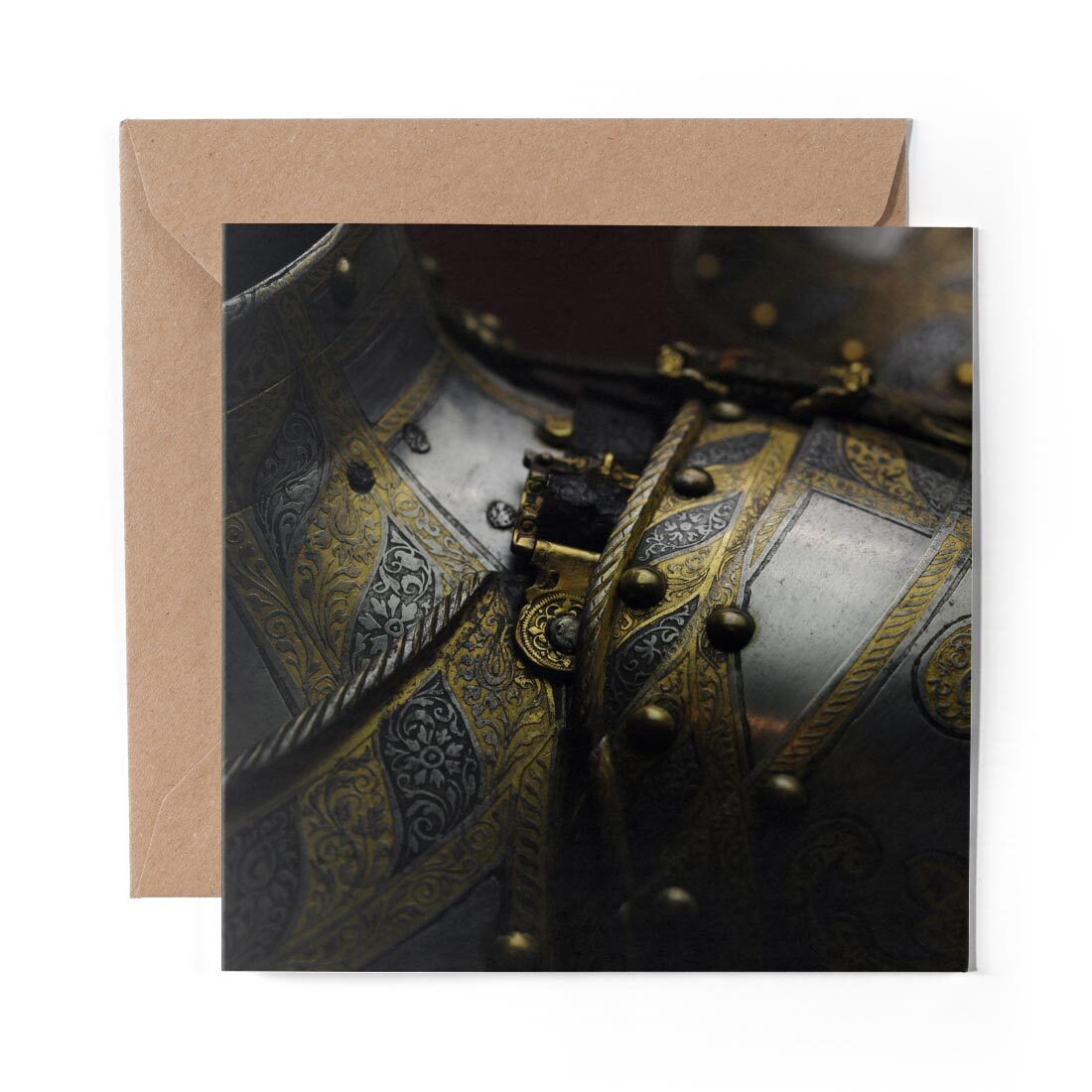 1 x Blank Greeting Card Medieval Knights Armor History #51431 | eBay UK
