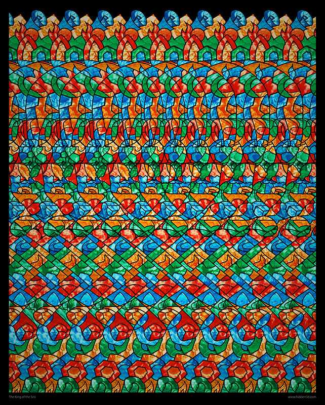 Stereogramme Unveil The 3D Hidden Numbers: Stereogram Puzzle