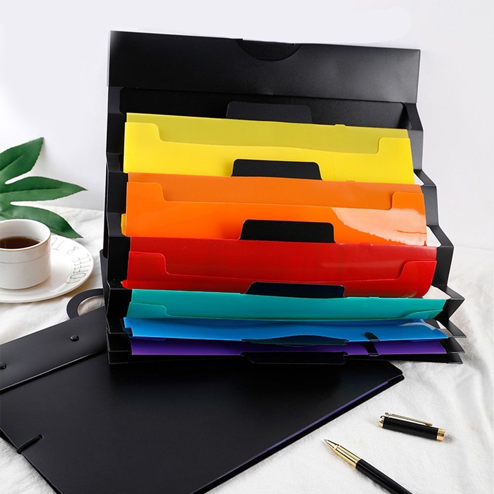 File Storage Bag File Organizer Wall Mounted Filing Pockets Expandable ...
