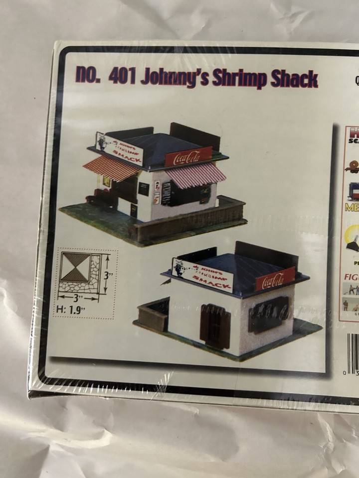 NEW Model Power HO Building Kit #401- Johnny's Shrimp Shack sealed RARE ...