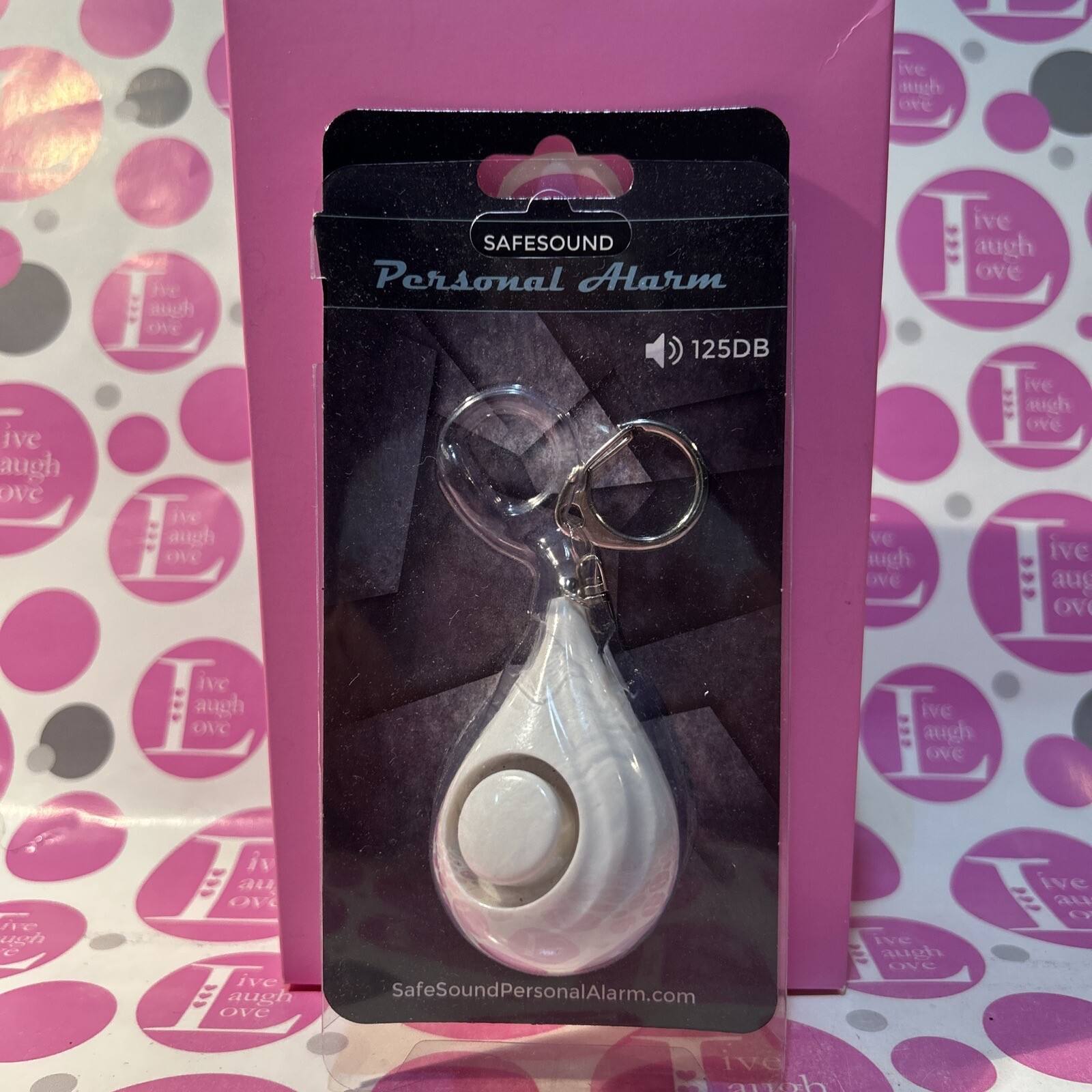 NEW SAFESOUND Emergency Key Chain Personal Alarm 125DB Loud Siren Safe ...