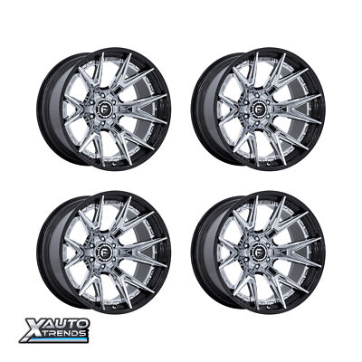 Fuel Off-Road Fc402 Catalyst Chrome With Gloss Black Lip 22X10 6X135 ...