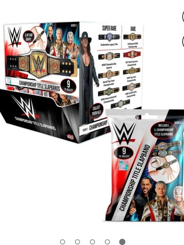 WWE Slap Bracelets Bands Championship Belt Lot Intercontinental NXT Tag ...