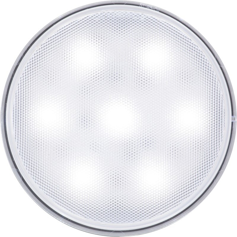 Optronics - ILL29CB - 4in. RND DOME LIGHT 7 LED GR MT .180 MB - (Pack ...