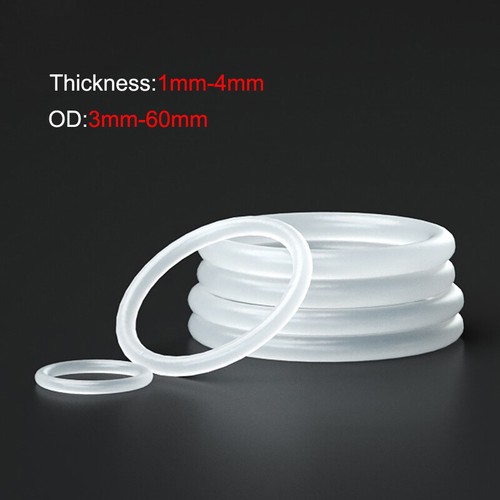 White Silicone O Ring Rubber OD 3mm to 60mm O-Rings Seal Orings -30 ...