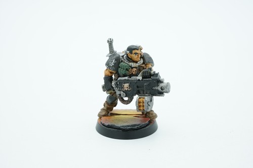 Warhammer 40k Space Marine Scout Heavy Bolter vintage metal miniature ...