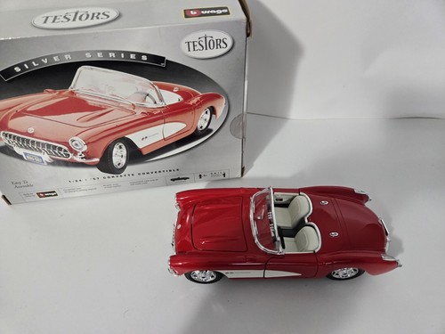 Testors 1-24 Die Cast Metal 57 Corvette Convertible Newly Built Super ...
