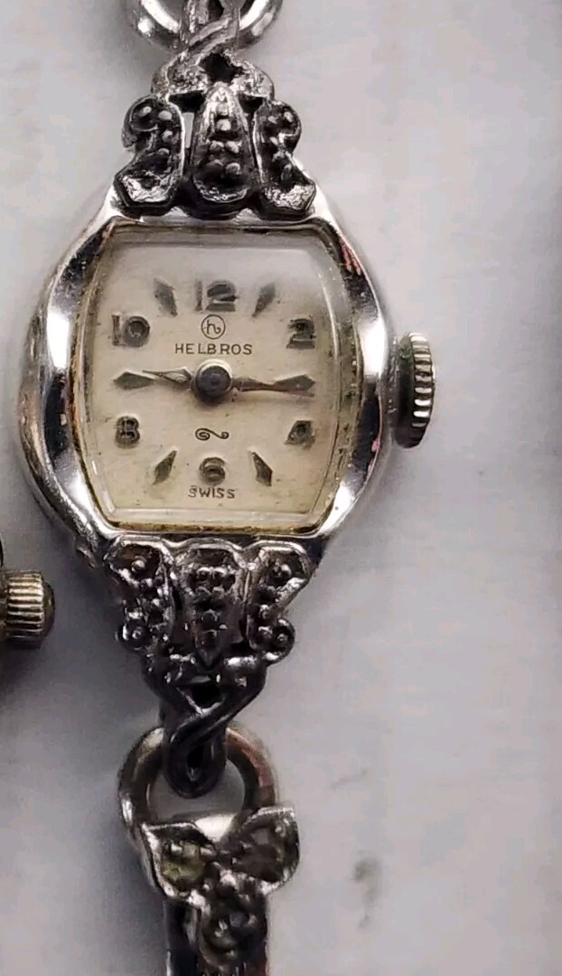 ANTIQUE HELBROS SWISS WATCH 10K GOLD FILLED w ORIGINA… - Gem