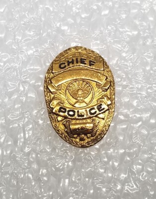 Vintage Mini Chief of Police Badge Tie Pin - Entenmann Rovin Co. | eBay