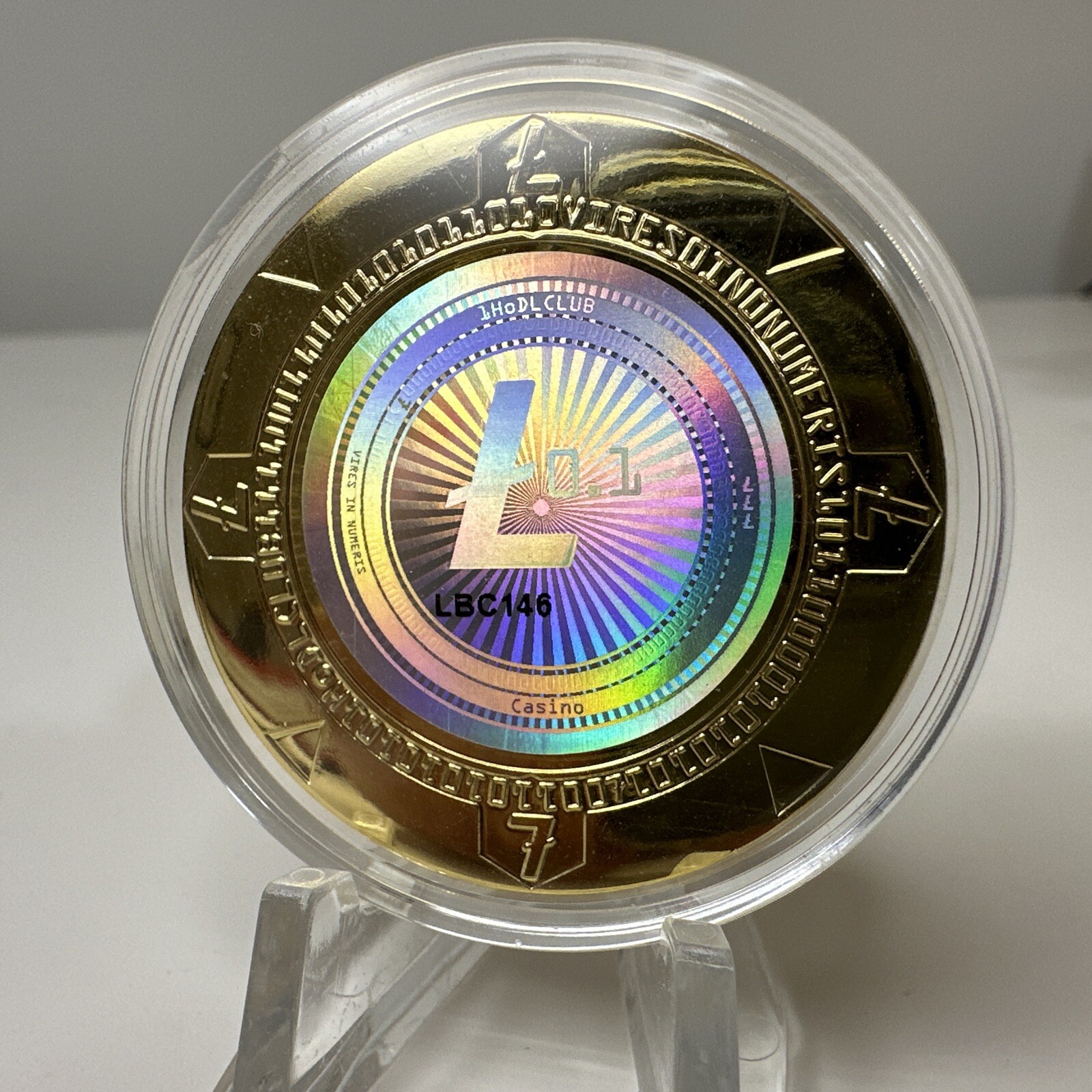 2022 1Hodlclub Golden Brass Physical Litecoin Chip Unredeemed | eBay