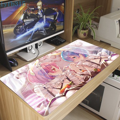 Re:Zero Rem Ram Anime Keyboard Mousemat Mouse Pad Game Playmat 40x70cm ...