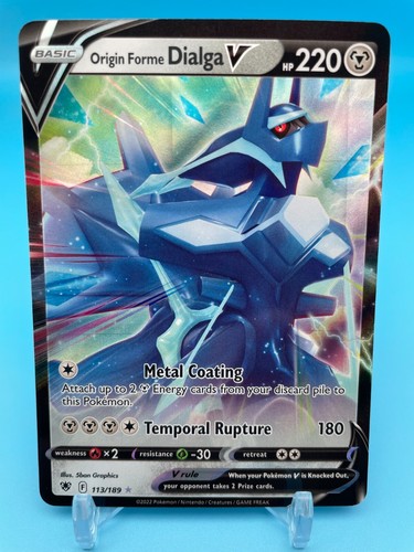 Pokémon TCG Origin Forme Dialga V Astral Radiance 113/189 Holo Ultra ...